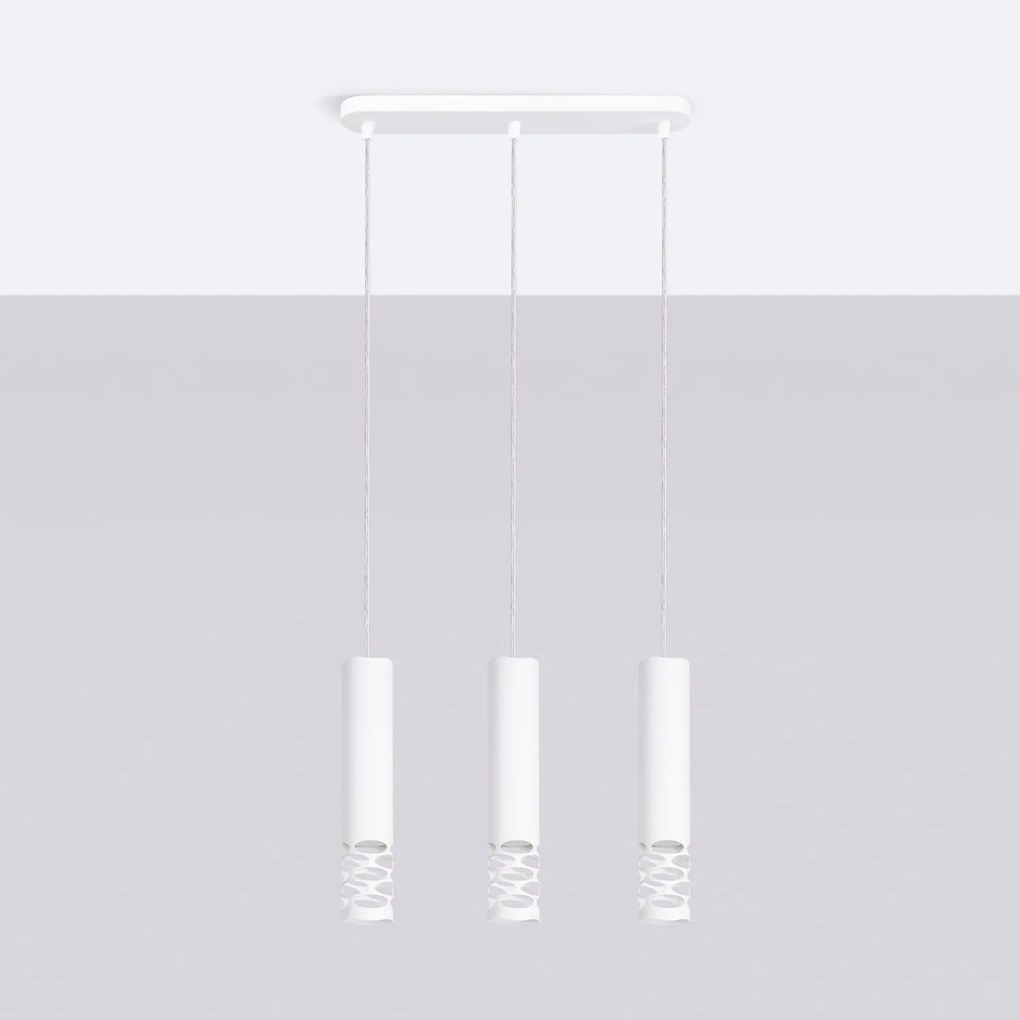 Sollux Lighting Závěsné svítidlo LIRO 3L bílé