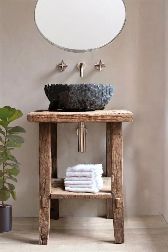 Stará Krása – Ruční výroba Koupelnový nábytek ze starého dřeva 80 x 120 x 45 cm