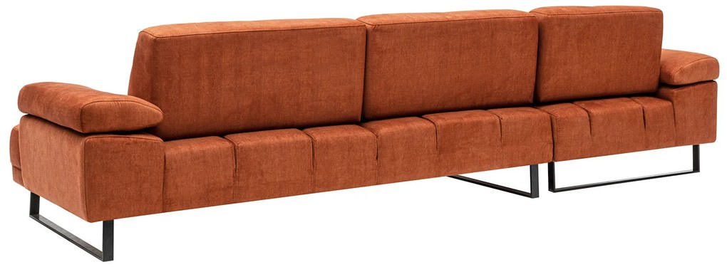 Hanah Home Třímístná pohovka MUSTANG oranžová levá 560ARE1215