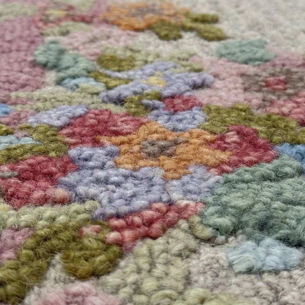 Ručně tkaný vlněný koberec 160x230 cm Elise Floral – Flair Rugs