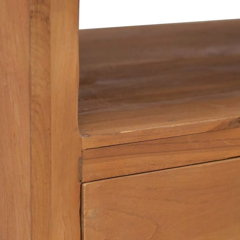 TV skříňka s kolečky 80 × 50 × 42 cm masivní teakové dřevo 326130