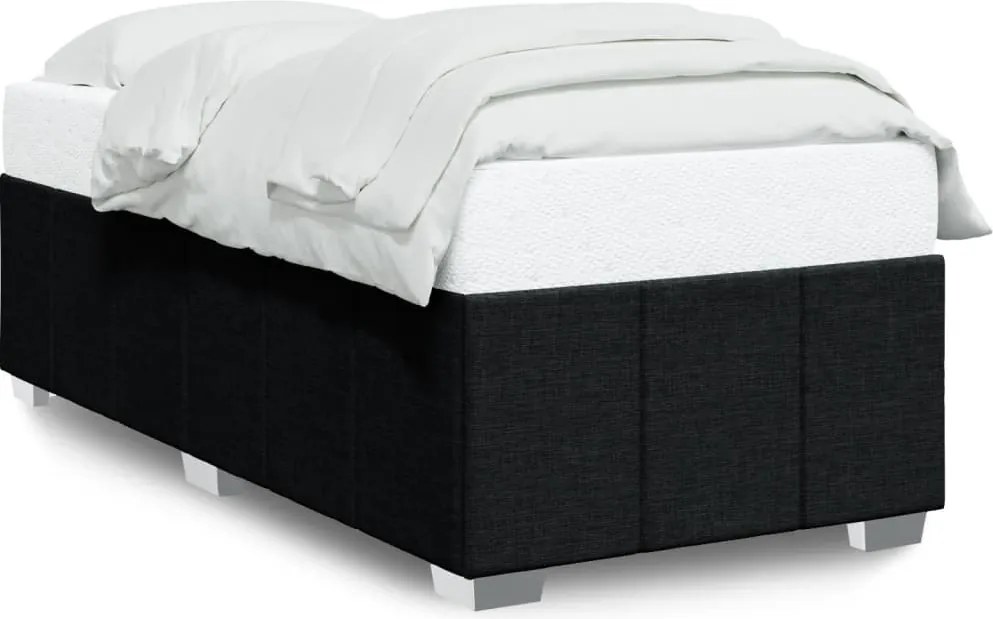 Rám postele bez matrací černá 90x200 cm textil 3284806