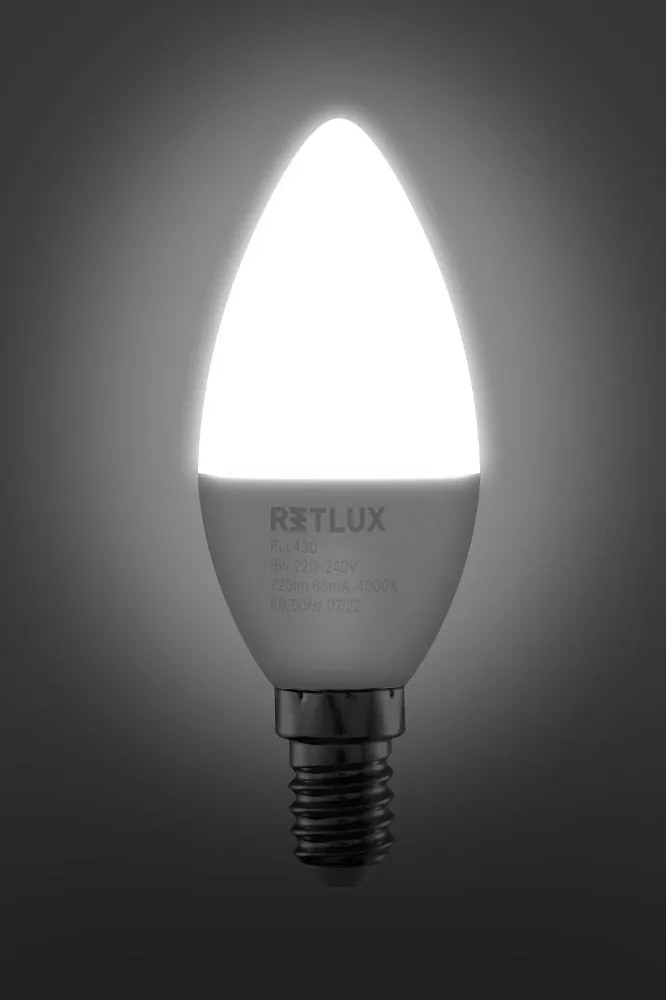 Retlux RLL 430 C37 E14 candle 8W CW