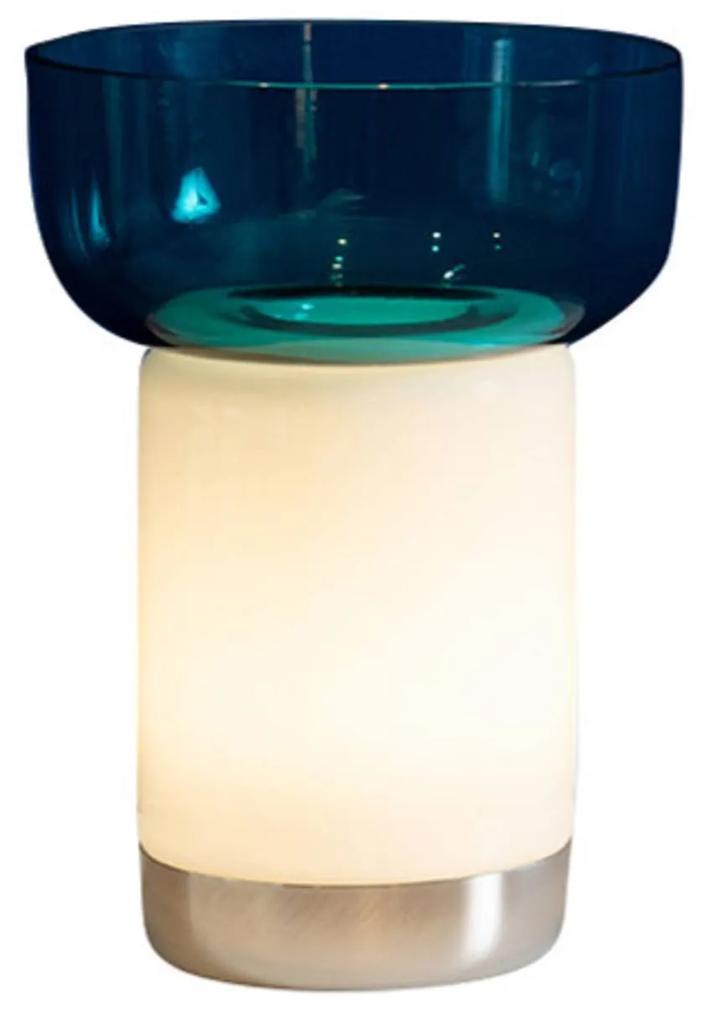 Artemide Bontà LED stolní lampa, tyrkysová miska
