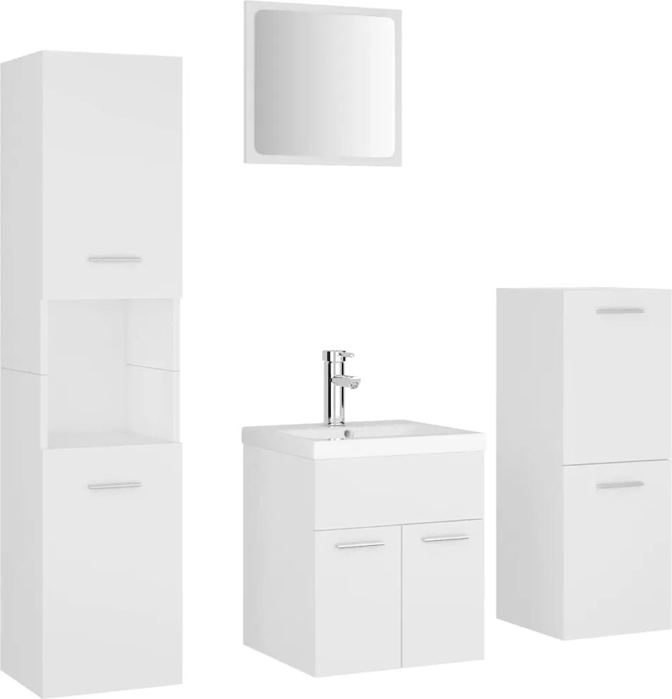Set koupelnového nábytku bílý dřevotříska 3071351