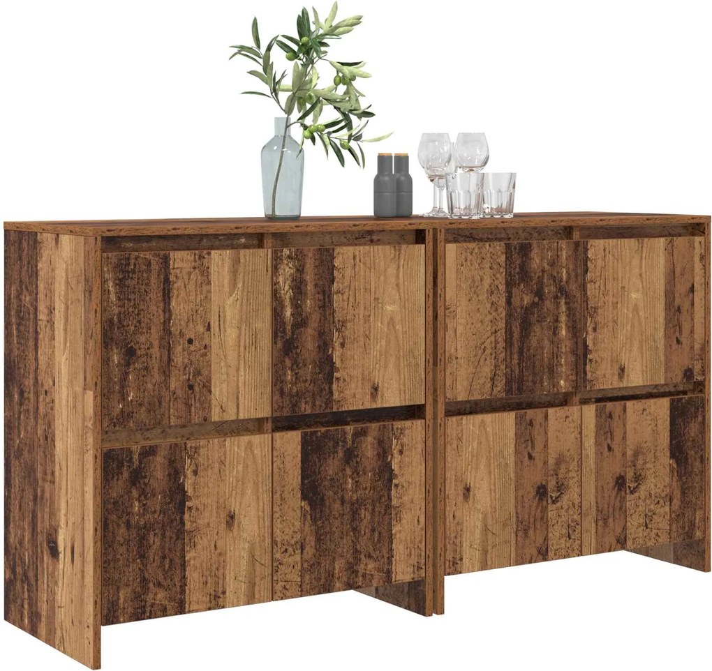 Konzole 2 ks Staré dřevo 70 x 41 x 75 cm Kompozitní dřevo 3393513