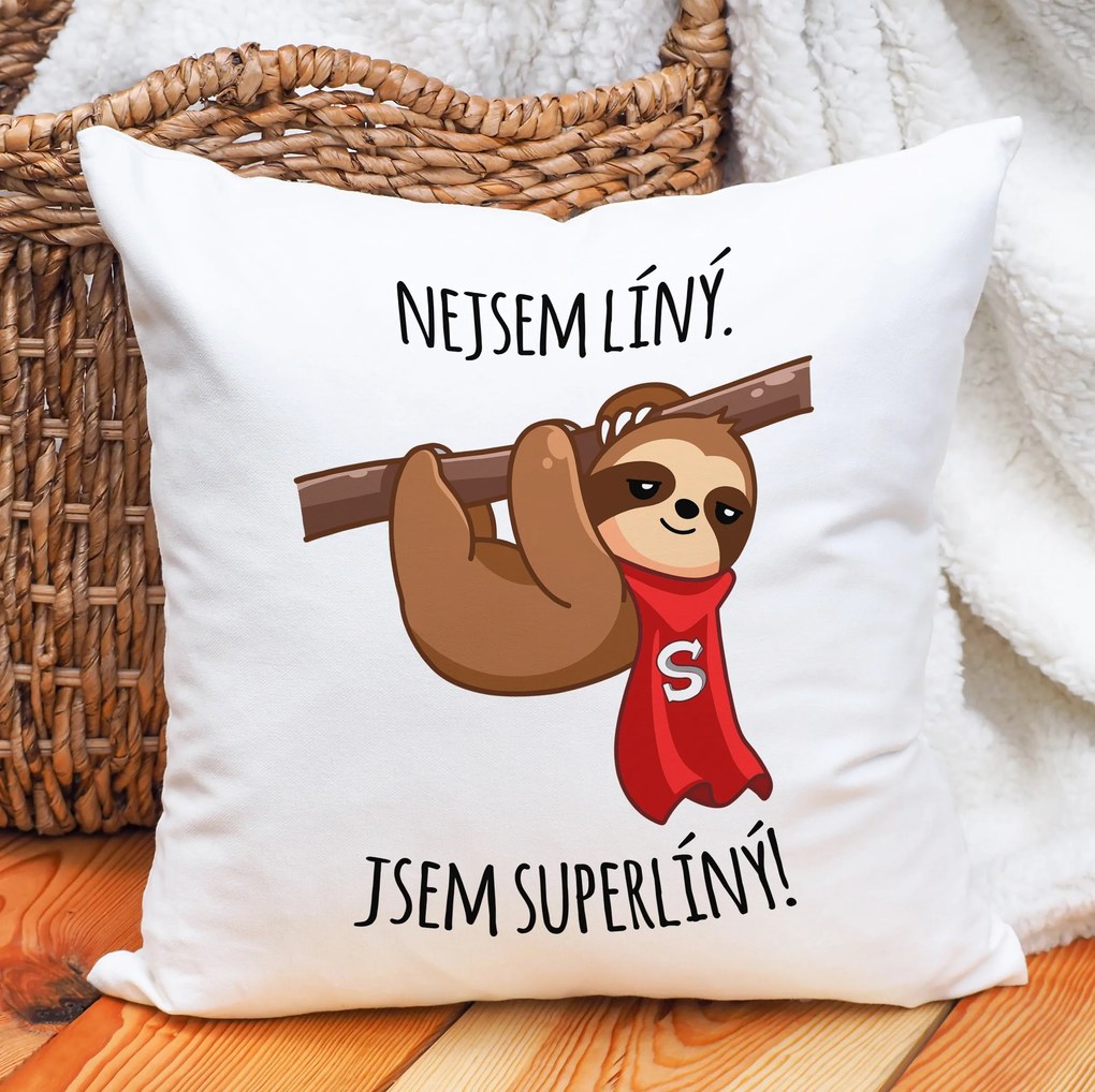 Ahome Ahome CZ Polštář Jsem superlíný 37 x 37 cm