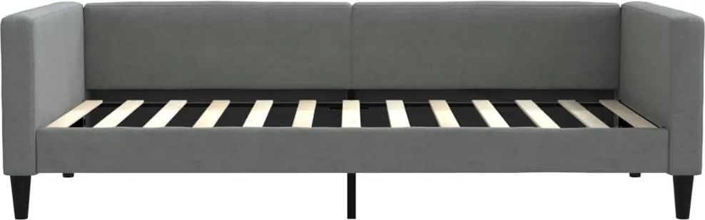 Válenda s matrací tmavě šedá 100 x 200 cm textil 3196566