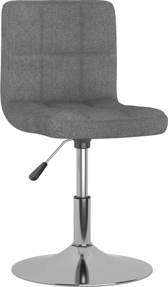 vidaXL Otočná jídelní židle textil [3087470] Barva: světle šedá