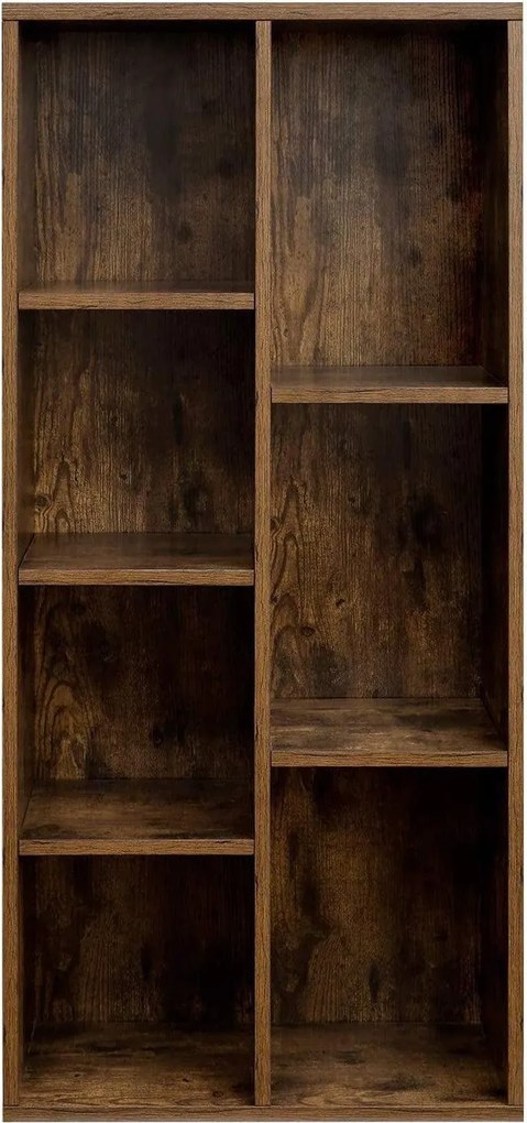 Knihovna, kancelářská police 24 x 50 x 106 cm, rustikální hnědá