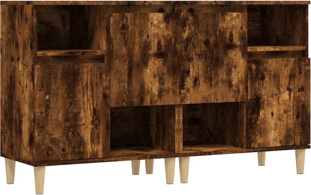 Příborníky 2 ks kouřový dub 60 x 35 x 70 cm kompozitní dřevo 3185724