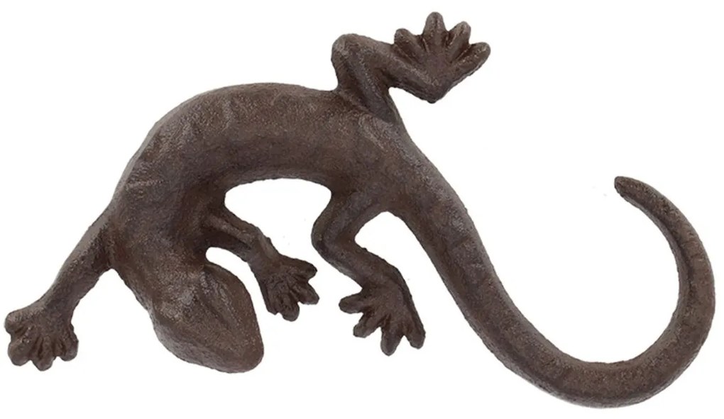 Zahradní litinová figurka Lia, 18 cm, hnědá