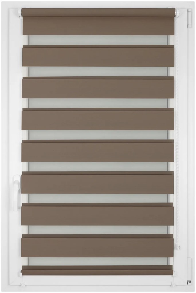 Dekodum Zatemňovací roleta den a noc Tmavě béžová 74x220 cm