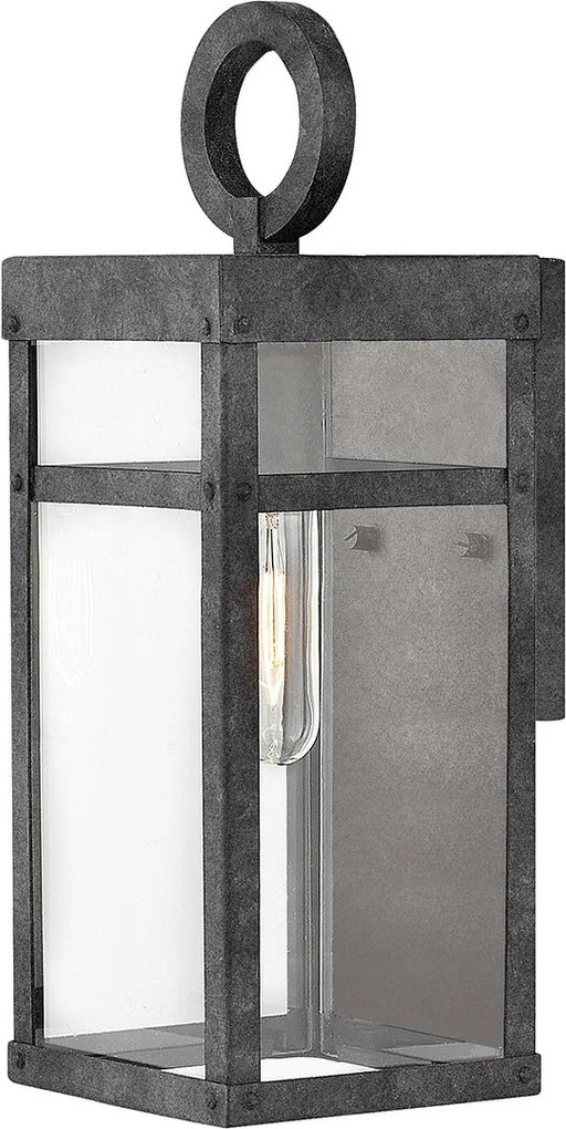 Venkovní lucerna Elstead PORTER S 34 cm zvětralý zinek