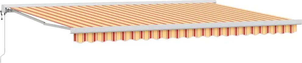 Stahovací markýza Žlutá a oranžová 500 x 300 x 165 cm 3331256