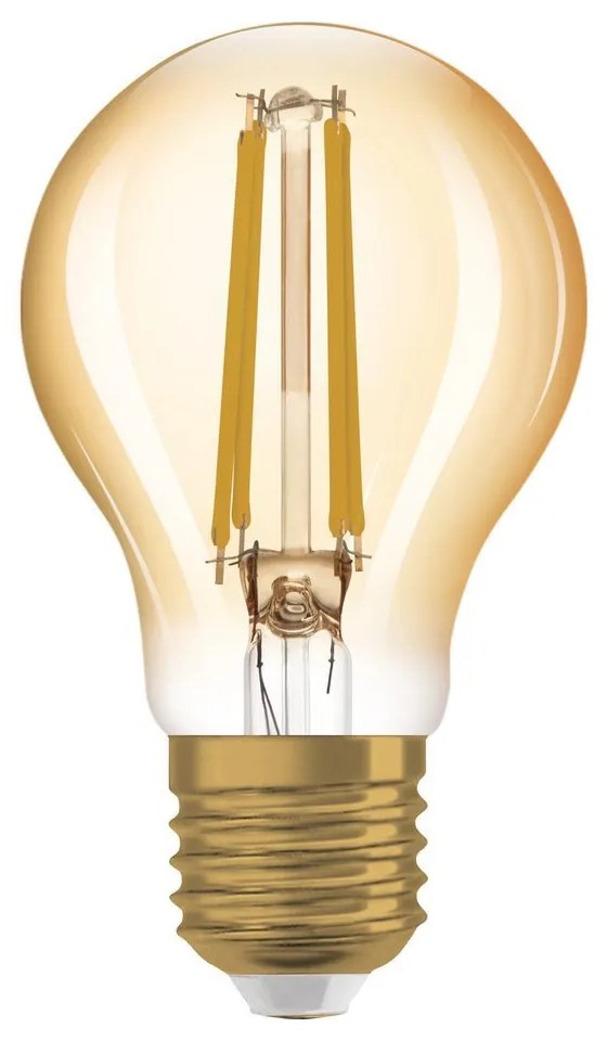 Zlatá LED žárovka E27 6,5 W VINTAGE CLASSIC A, teplá bílá
