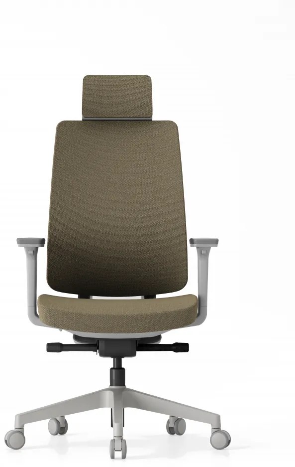 Kancelářská ergonomická židle K50 — bílá Červená