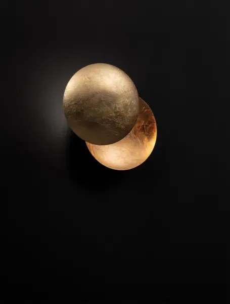 Designové nástěnné svítidlo Solei zlatá