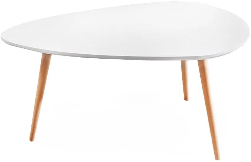 Tutumi Konferenční stolek ve Skandinávském stylu 100x60 cm - bílý