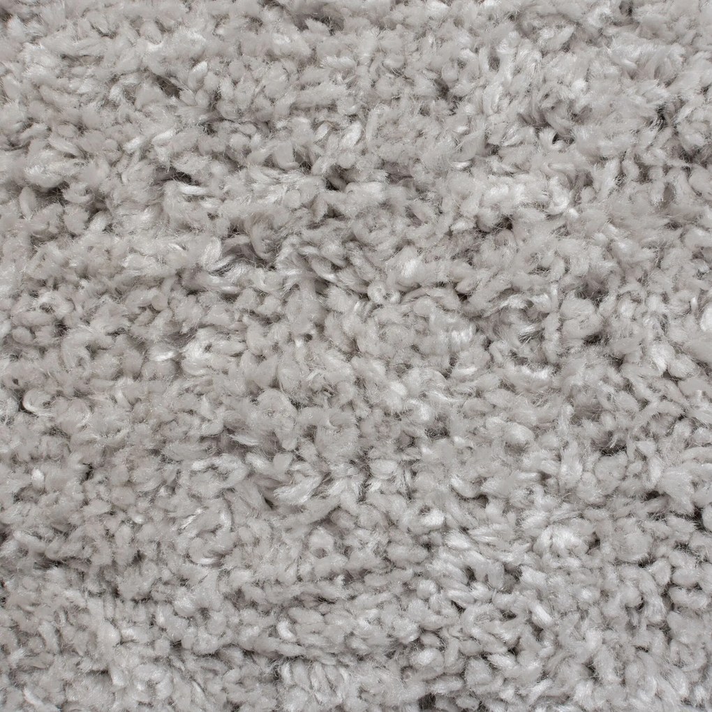 Flair Rugs koberce Kusový koberec Shaggy Teddy Grey kruh - 133x133 (průměr) kruh cm