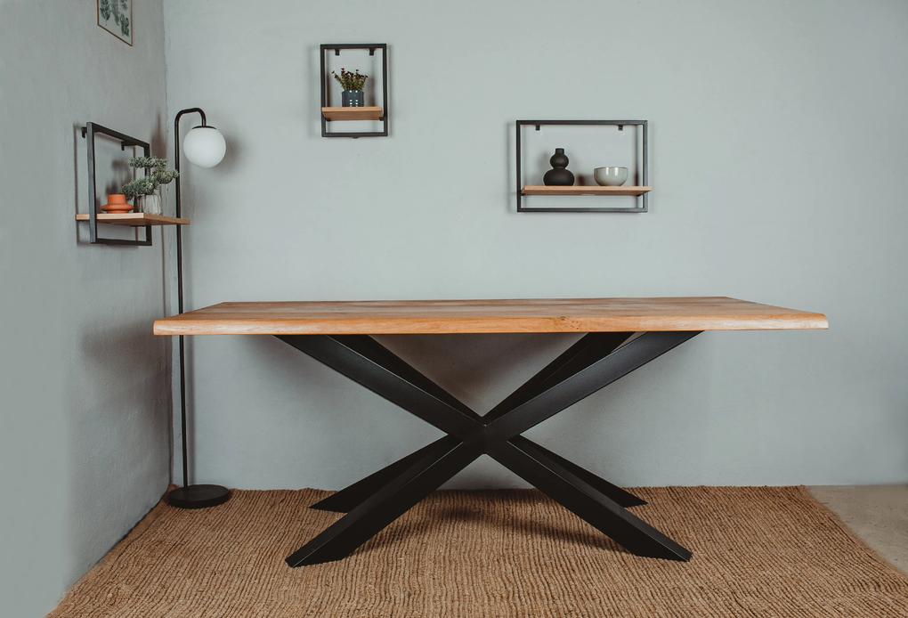 Wudboys Jídelní stůl IKS Barva kovu: Bílá, Dřevo: Dub, Rozměr: 1400x900, moderní skandinávský styl