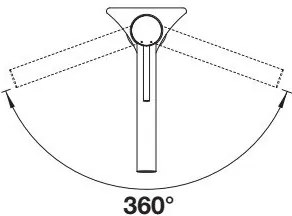 Blanco Alta II, stojánková kuchyňská baterie, šedá vulkán, BLA-527533