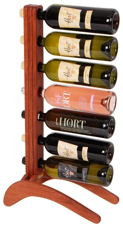 Stojan na víno 612 - Dřevěný stojan na 7 lahví vína