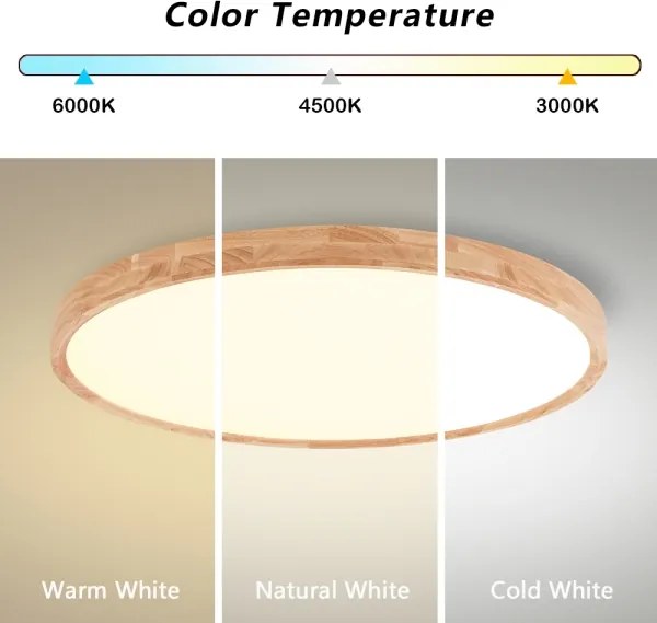 Brilagi - LED Stmívat. svítidlo WOODROUND LED/70W/230V 3000-6000K pr. 80 cm+DO