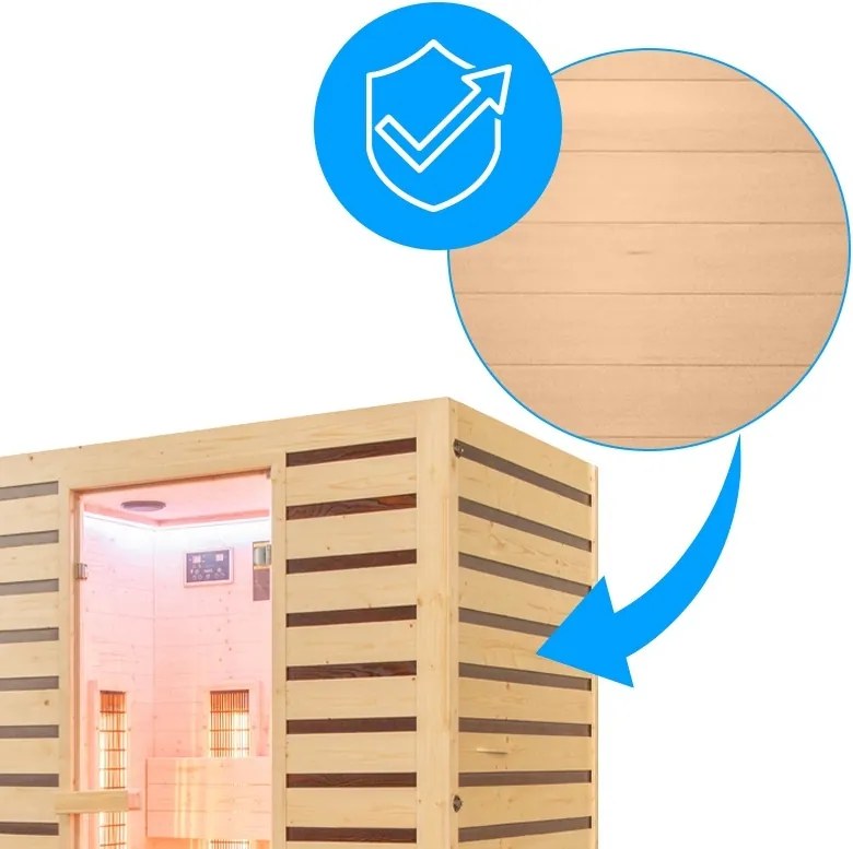 BPS-koupelny Infrasauna Relax HYD-6713 153x110, 2-3 osoby