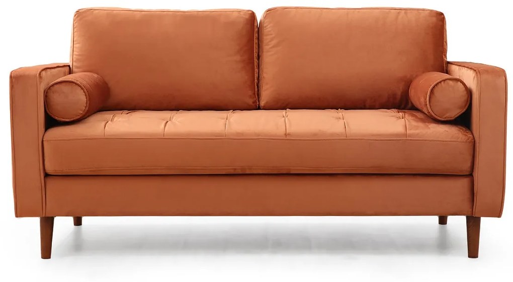 Designová sedačka Jarmaine 175 cm oranžová