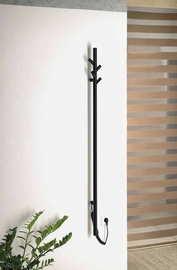 Sapho , PASADOR elektrický sušák ručníků, kulatý, 150x1500 mm, 30 W, leštěná nerez, ER175V