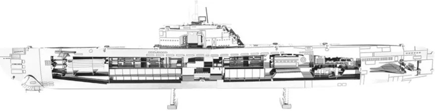 3d puzzle metal earth 3d puzzle německá ponorka typ xxi