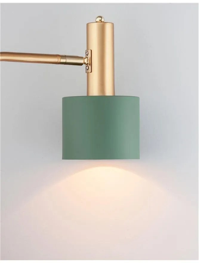 Nova Luce Stojací lampa PAZ zlatý kov, E27 1x12W Barva: Černá