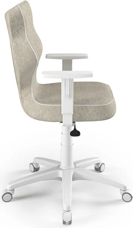 Ergonomická židle k psacímu stolu do dětského pokoje BÉŽOVÁ Zvolte rozměr: dítě 146 - 176,5 cm (výška stolu 71 - 82 cm)