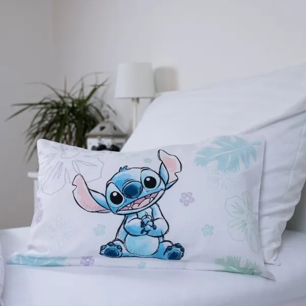 Jerry Fabrics Povlečení do postýlky Lilo and Stitch Ohana White baby 100x135, 40x60 cm