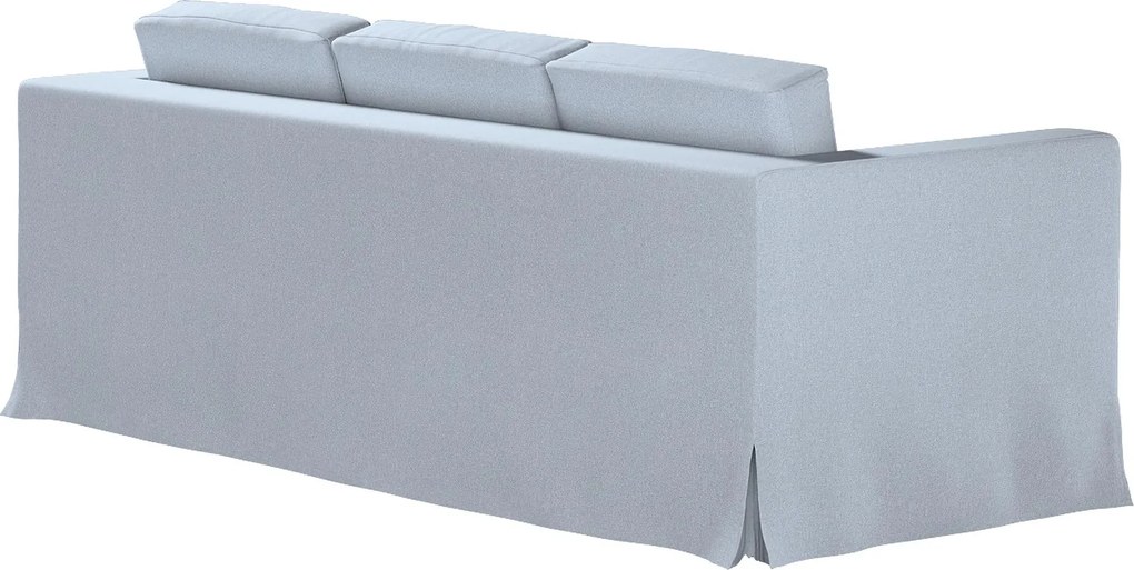 Potah na pohovku IKEA Karlanda 3-místná nerozkládací, dlouhý barva modrá látka pletený vzor