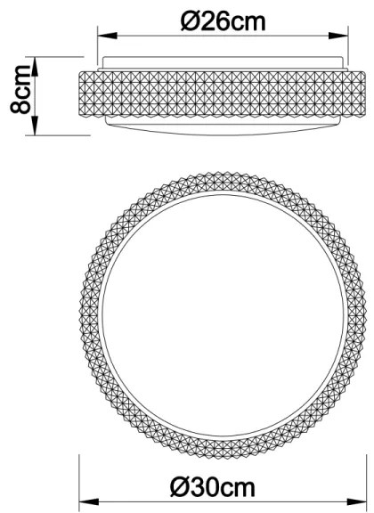Globo 41749-12 - LED Stropní svítidlo OVI LED/12W/230V