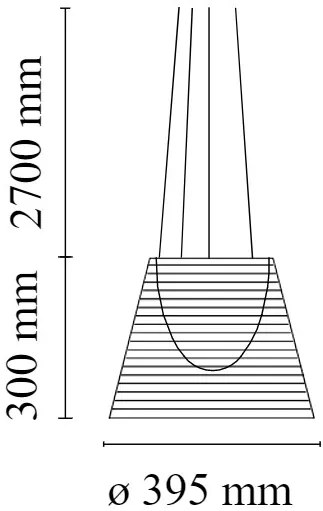 Flos KTribe S2, designové závěsné svítidlo, 1x150W E27, kouřová, prům. 39cm