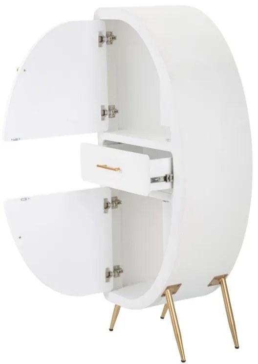 Designová komoda Raghnall 60 cm bílá