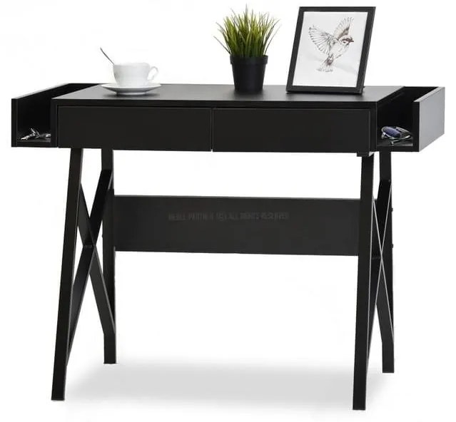 design4life Designový psací stůl BALIN černá