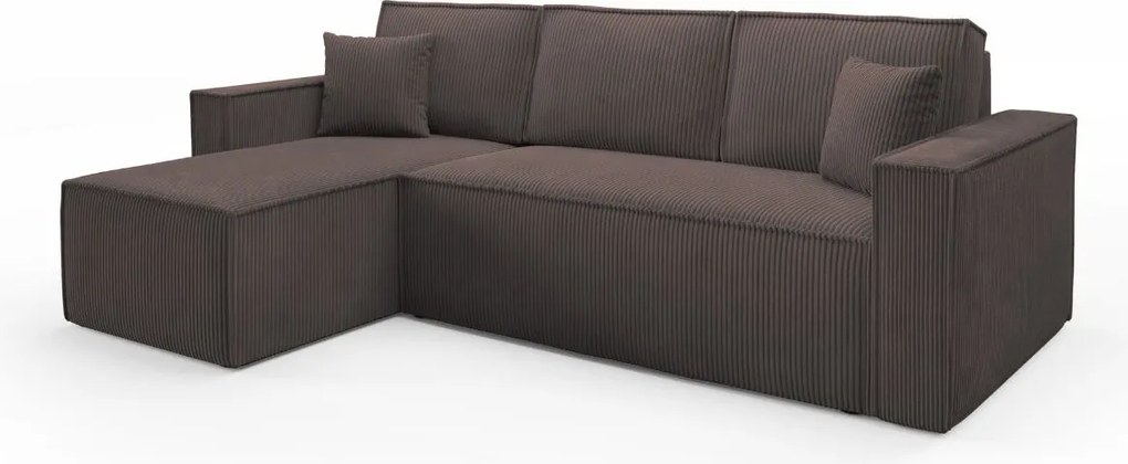 Pohodlná univerzální rohová sedací souprava s funkcí spaní Basic L 240 cm