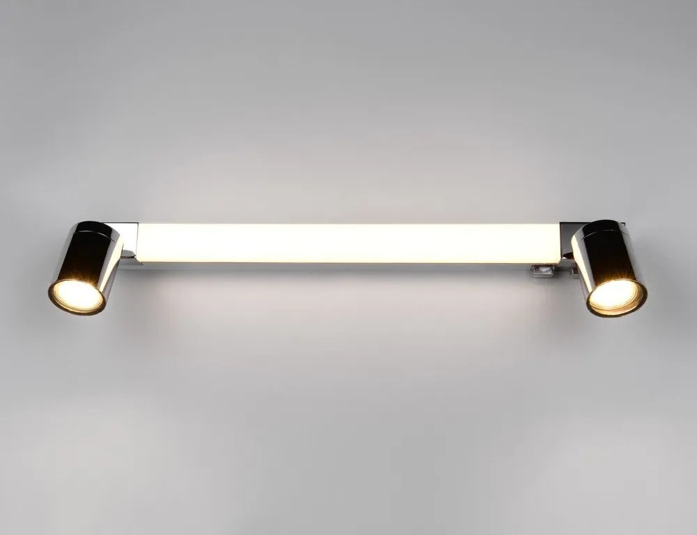 LED nástěnné svítidlo v leskle stříbrné barvě Enrico – Trio