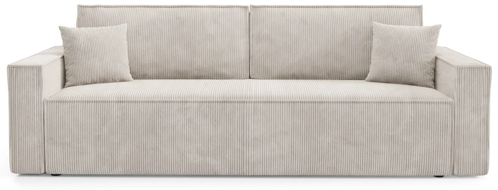 Eka Pohovka BASIC, 240 cm Barva látky: POSO 55 (Světlá šedá)