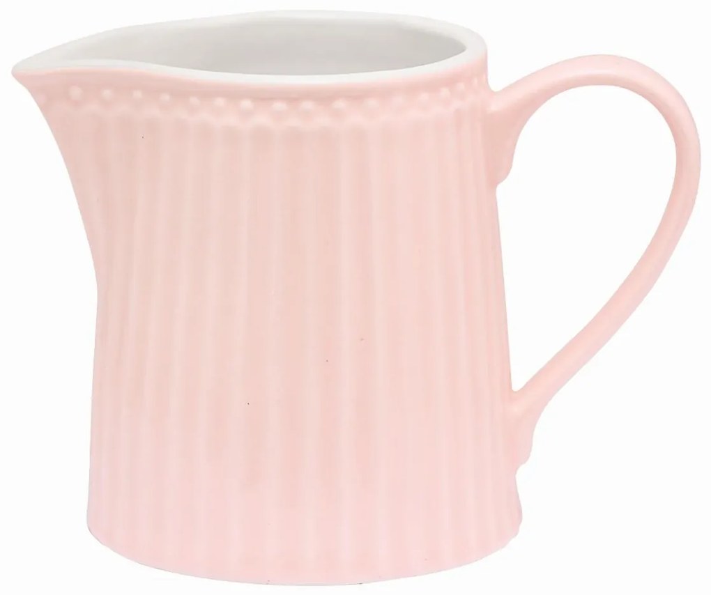 GREEN GATE Džbánek na smetanu Alice Pale Pink 250ml, růžová barva, porcelán