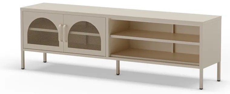 Krémový TV stolek 160x50 cm Diora – Marckeric