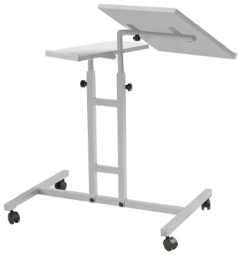 Polohovatelný stůl GLEN 87x67 cm bílá