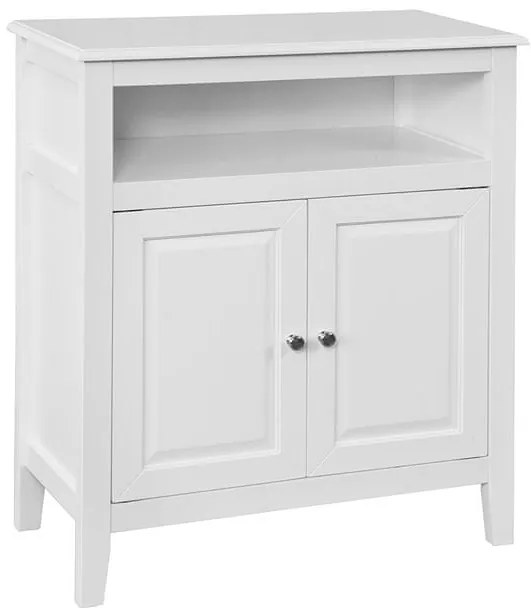 Sobuy FRG204-W Koupelnová komoda Koupelnová skříňka Příborník předsíňka Koupelnový nábytek Bílá 69x80x33cm