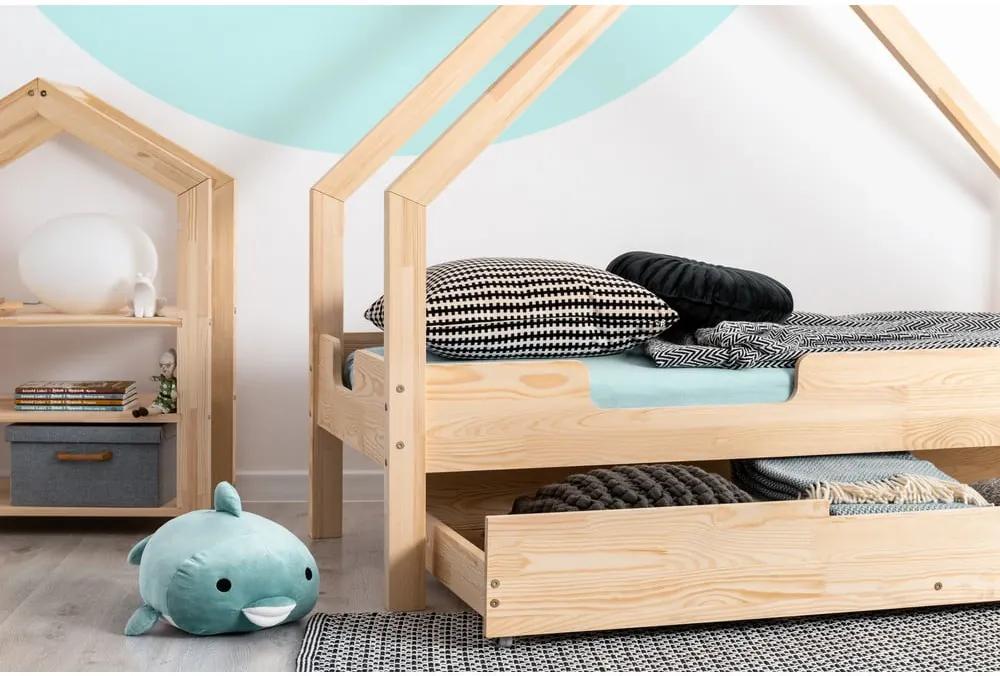 Adeko Dětská postel domeček Loca C Velikost postele: 140x80 cm Barva: dekor přírodní dřevo přírodní