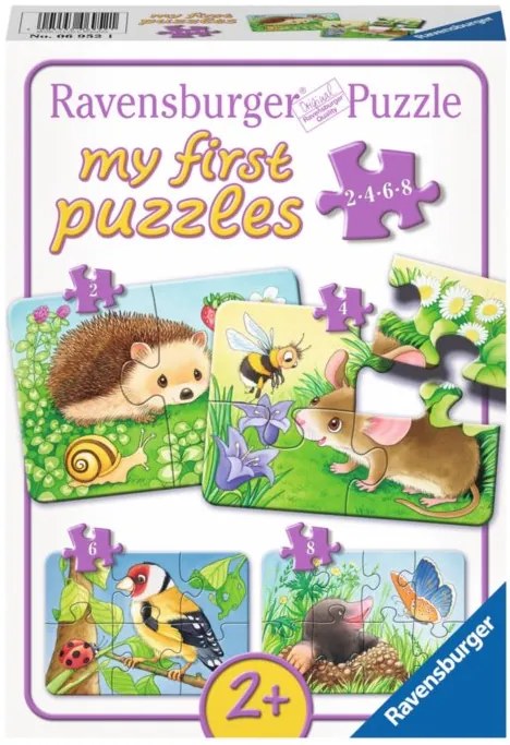 Ravensburger moje první puzzle zvířátka v zahradě 4v1 (2,4,6,8 dílků)