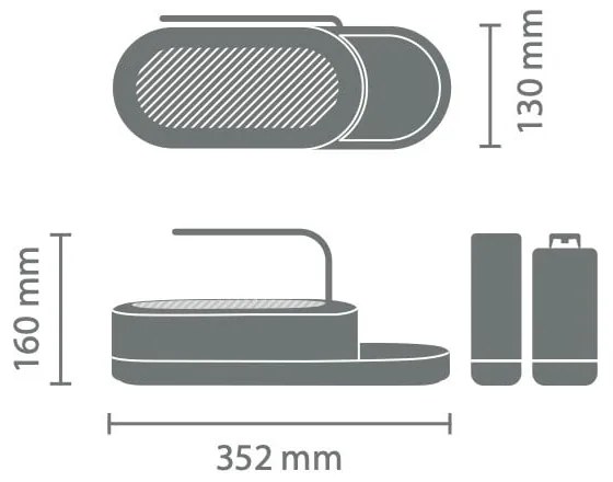 Bílý plastový stojan na mycí prostředky SinkStyle – Brabantia
